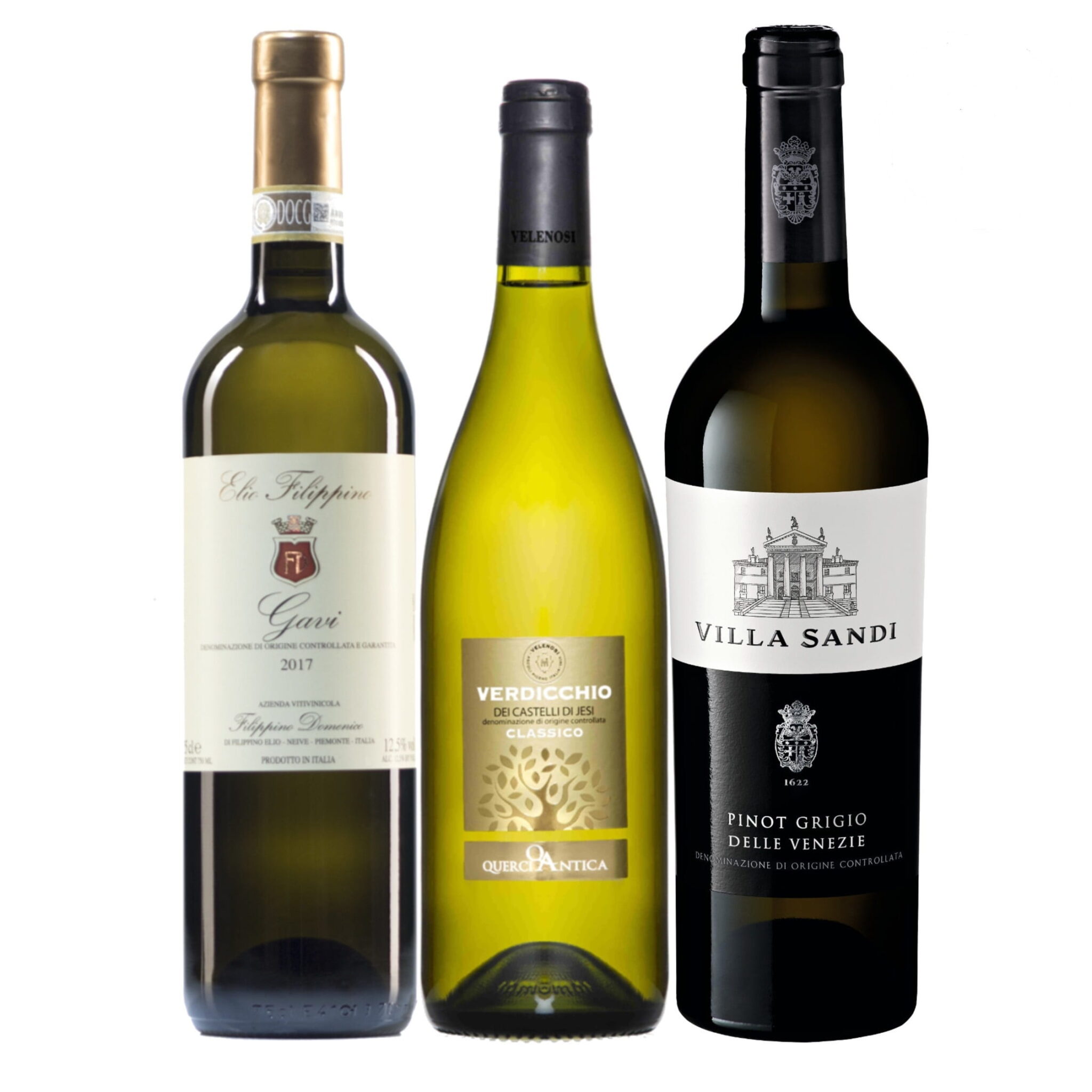 Italian Classics White Pinot Grigio Gavi And Verdicchio Mixed Case